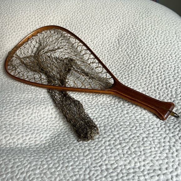 Accents | Vintage Wooden Frame Fly Fishing Net Collectible Rustic Cabin ...